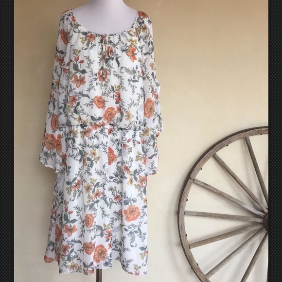 Tacera | Dresses | Tacera Floral Lined New Tags Womans 2x Plus Dress ...